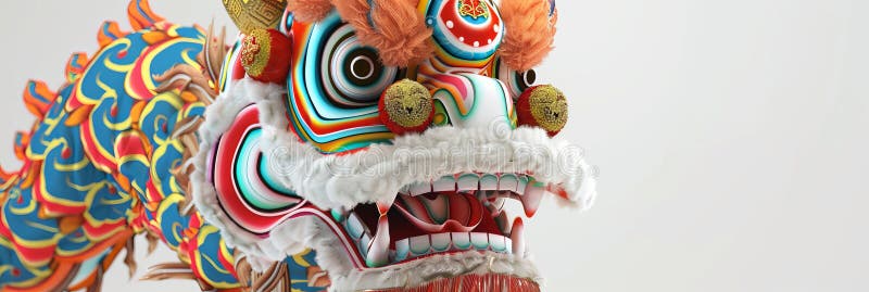 Colorful Traditional Chinese Dragon Head Costume on Display Stock ...