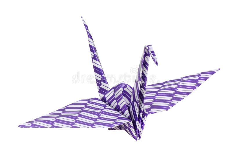Colorful Traditional Japanese Origami Bird Isolate Stock Photo - Image ...