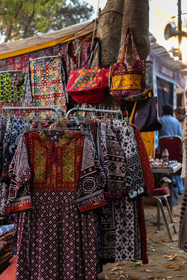 Traditional Pakistani Sindhi Dresses Stock Illustration - Illustration ...