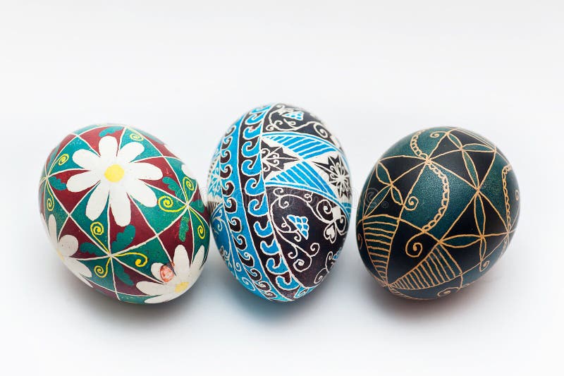Colorful Traditional Russian Ester Eggs Stock Image - Image of holiday ...