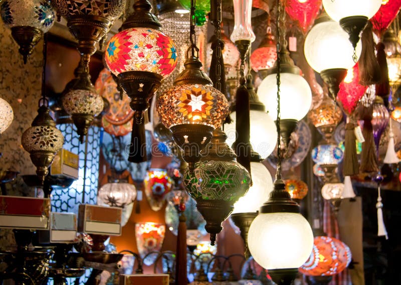 Colorful Traditional Turkish Stock Photo - Image of chain, authentic ...