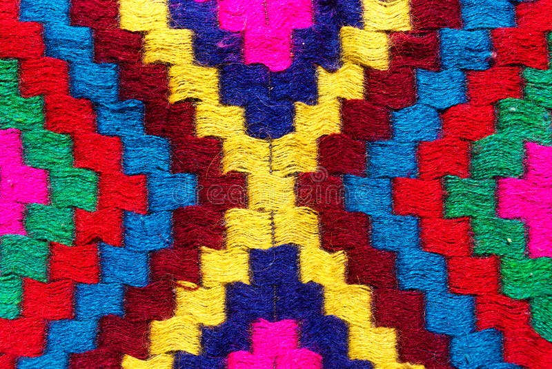 Colorful Traditional Woven Pattern Stock Photo - Image of ethnographic ...