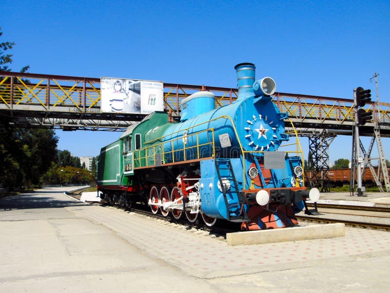 A Colorful Train in Chisinau Moldova Stock Image - Image of front ...