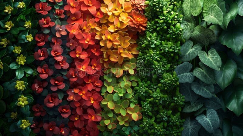 Colorful Transition of Flora Stock Photo - Image of tranquility ...