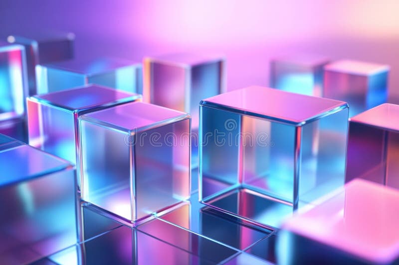 Colorful Glass Cubes Studio Lighting Stock Photos - Free & Royalty-Free ...