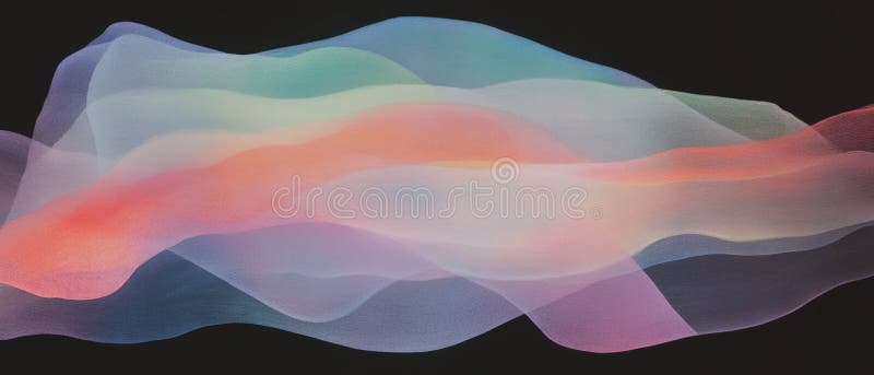 Colorful Translucent Layers Create Depth Against a Dark Background for ...