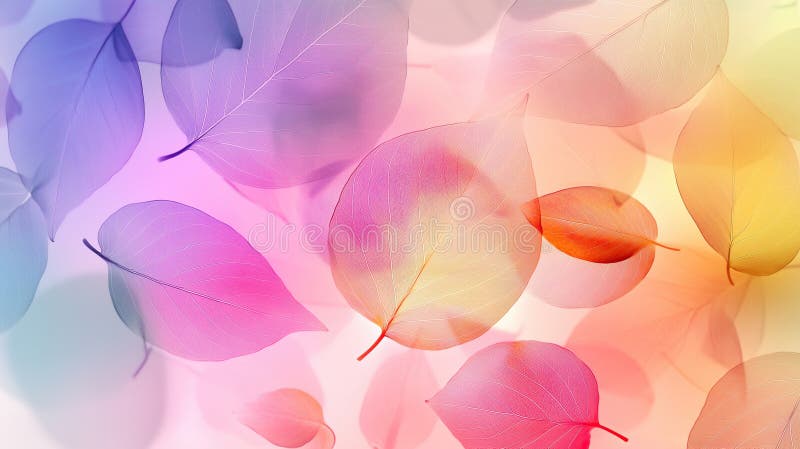 Colorful Translucent Leaves Stock Photo - Image of beauty, nature ...