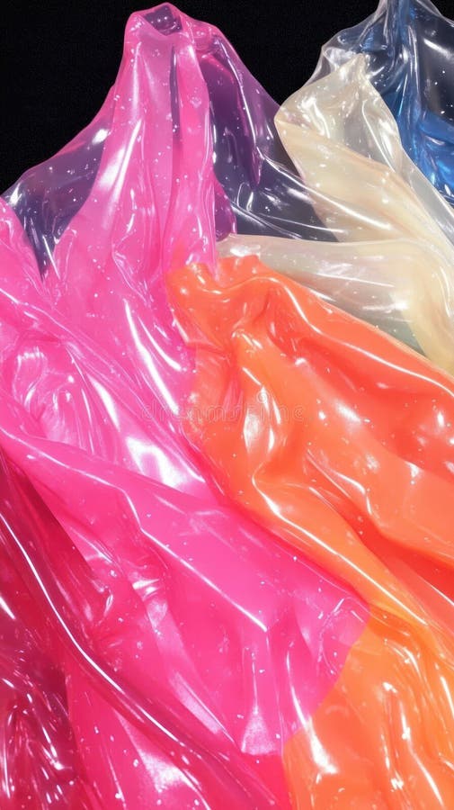 Colorful, Translucent Plastic Sheets in Various Hues, Suggesting ...