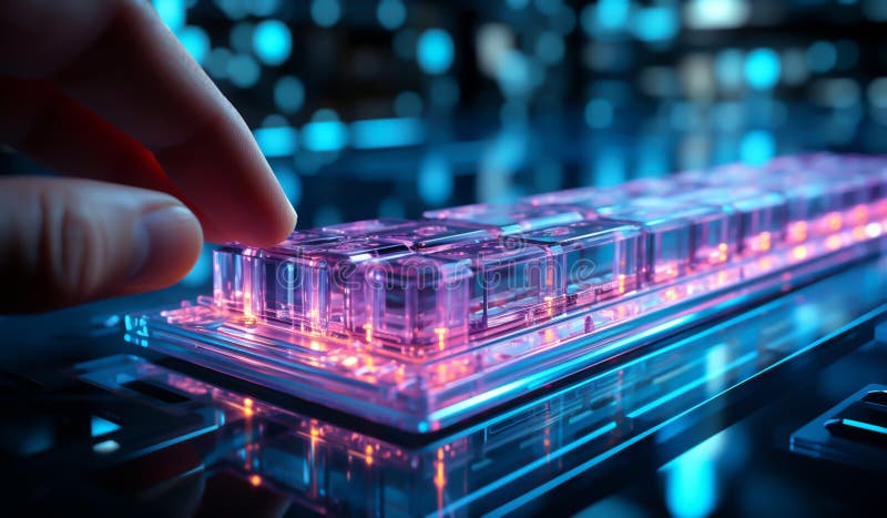 Colorful and Transparent Computer Keyboard. AI Generated Stock ... Colorful and Transparent Computer Keyboard. AI Generated Stock ...
