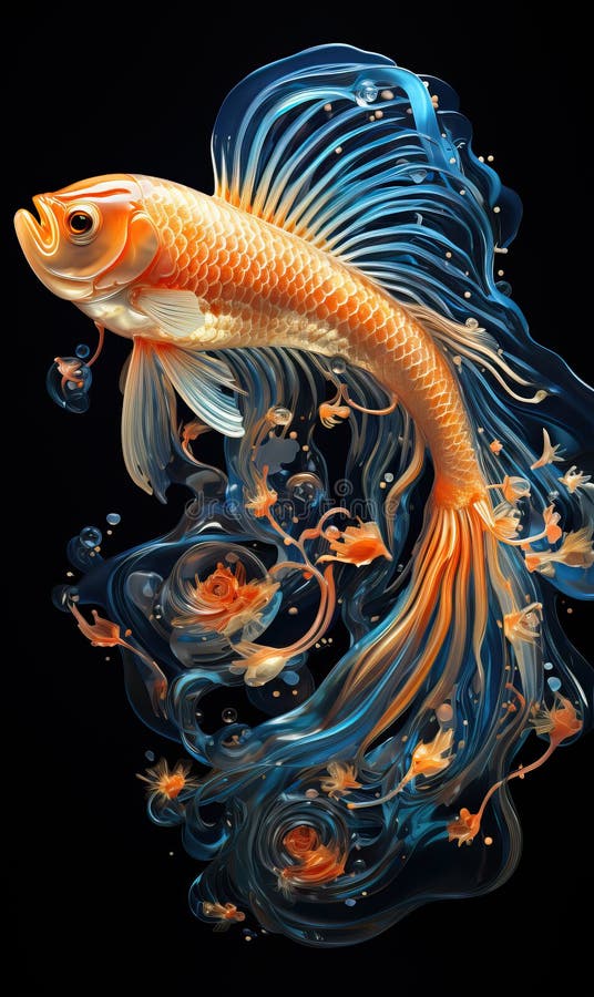 Transparent Fish Larvae with Fishbone Stock Photo - Image of creak ...