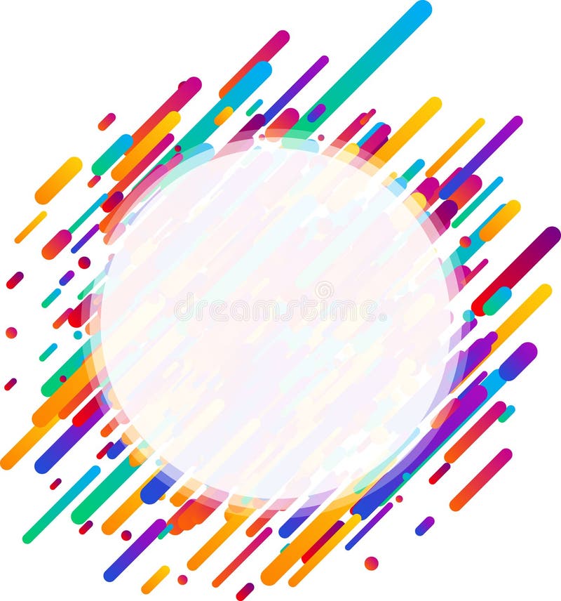 Colorful Transparent Round Background on White. Stock Vector ...