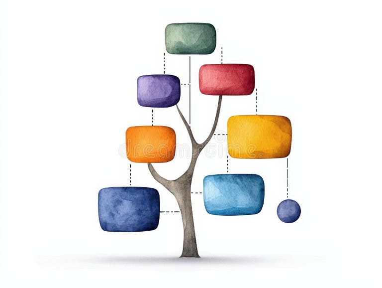 A Colorful Tree Diagram Showcasing Various Interconnected Data Blocks ...