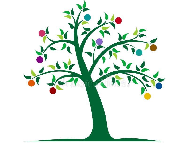 Colorful Tree Logo stock vector. Illustration of connect - 31506022