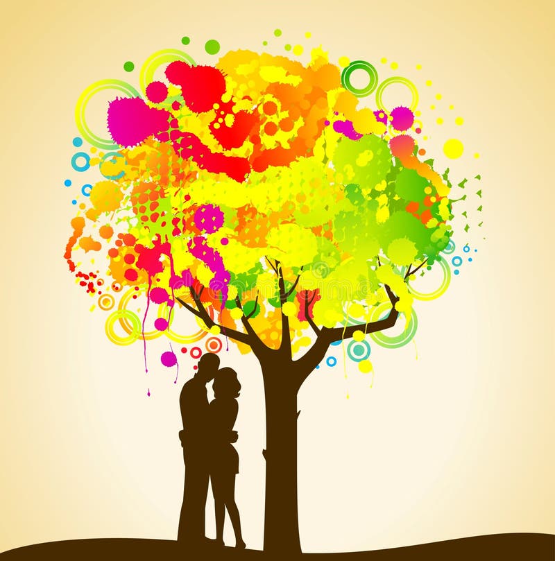 7+ Colorful tree lovers Free Stock Photos - StockFreeImages