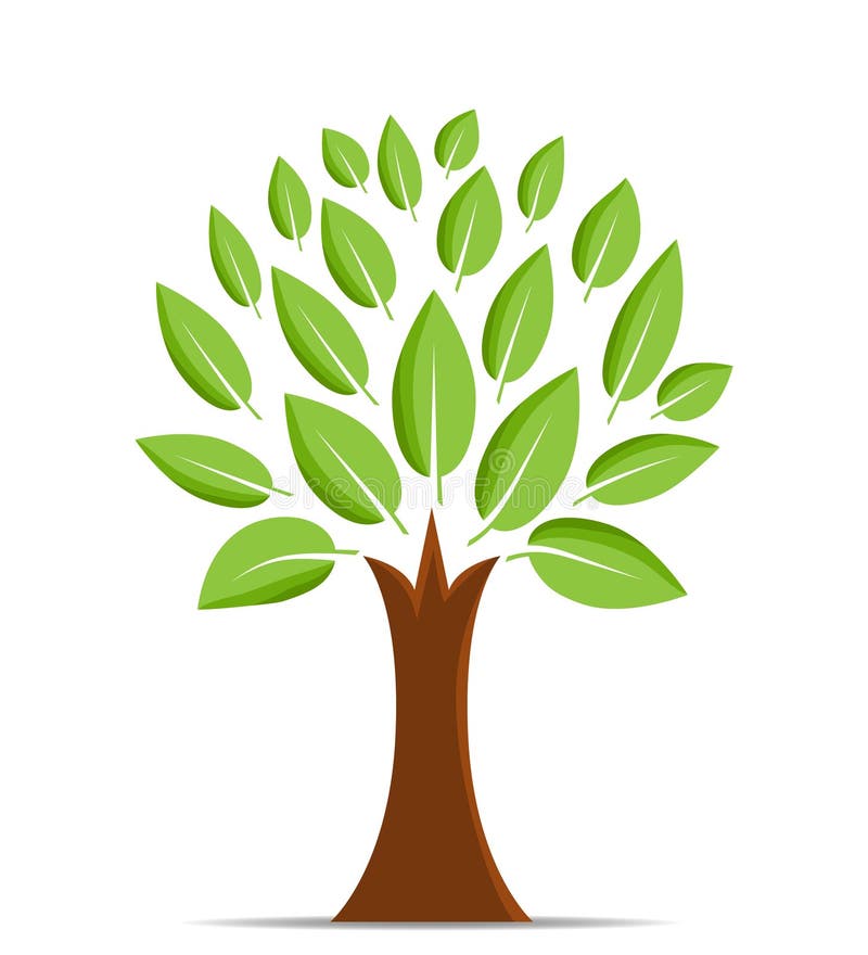 Colorful Tree Vector Icon Design. Growth and Wisdom Logo Design Stock ...