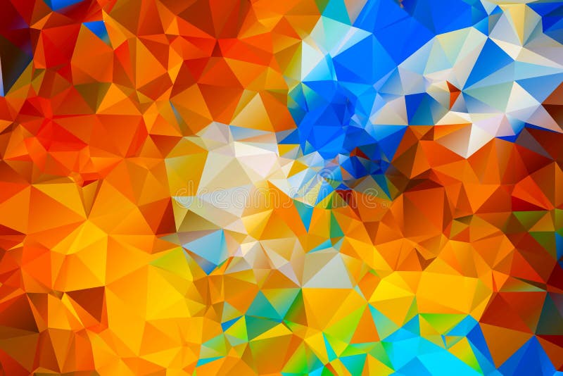 Colorful Triangle Background Stock Illustration - Illustration of shape ...