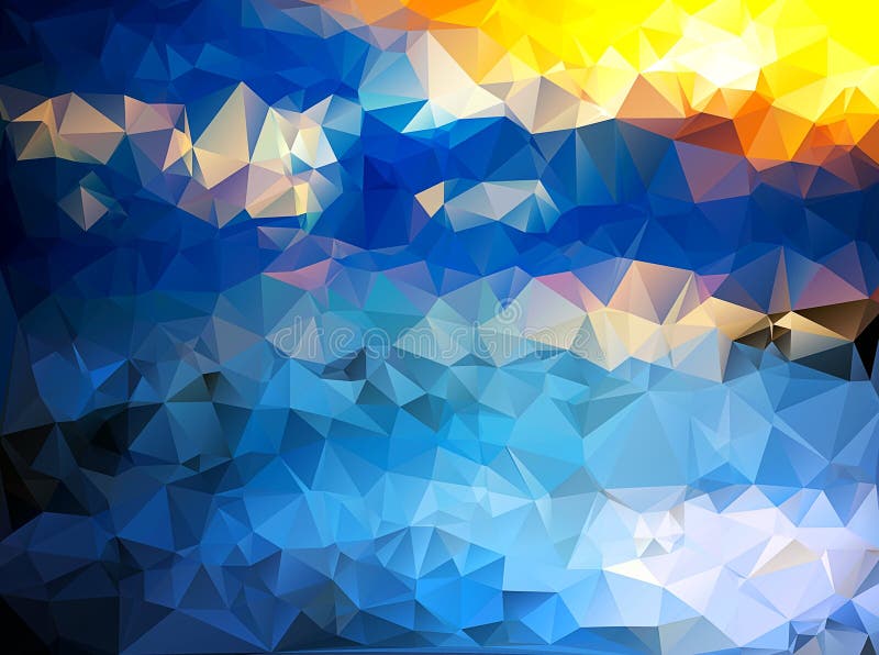 Colorful Triangle Background Stock Illustration - Illustration of group ...