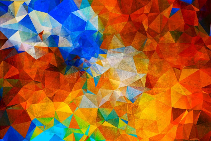 Colorful Triangle Background Stock Illustration - Illustration of ...