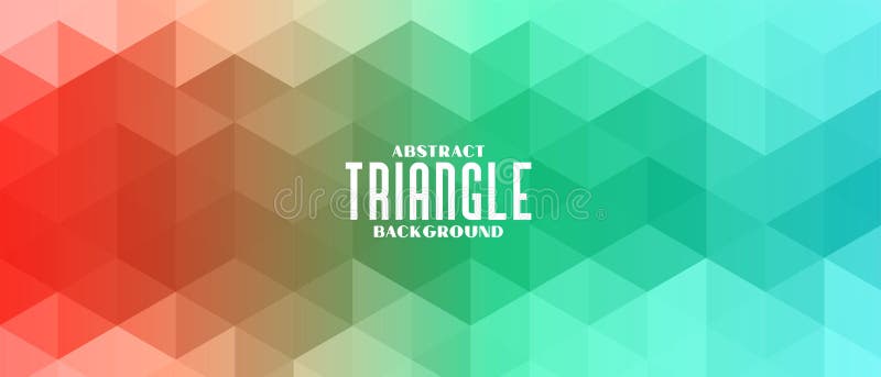 Colorful Triangle Banner Pattern Abstract Background Design Stock ...
