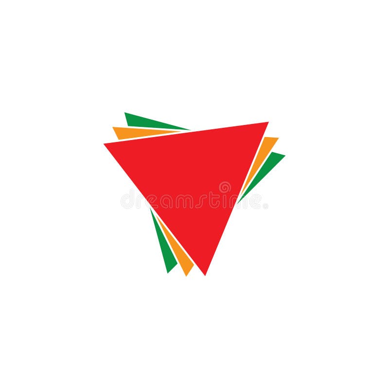 Colorful Triangle Paper Decoration Vector Stock Vector - Illustration ...