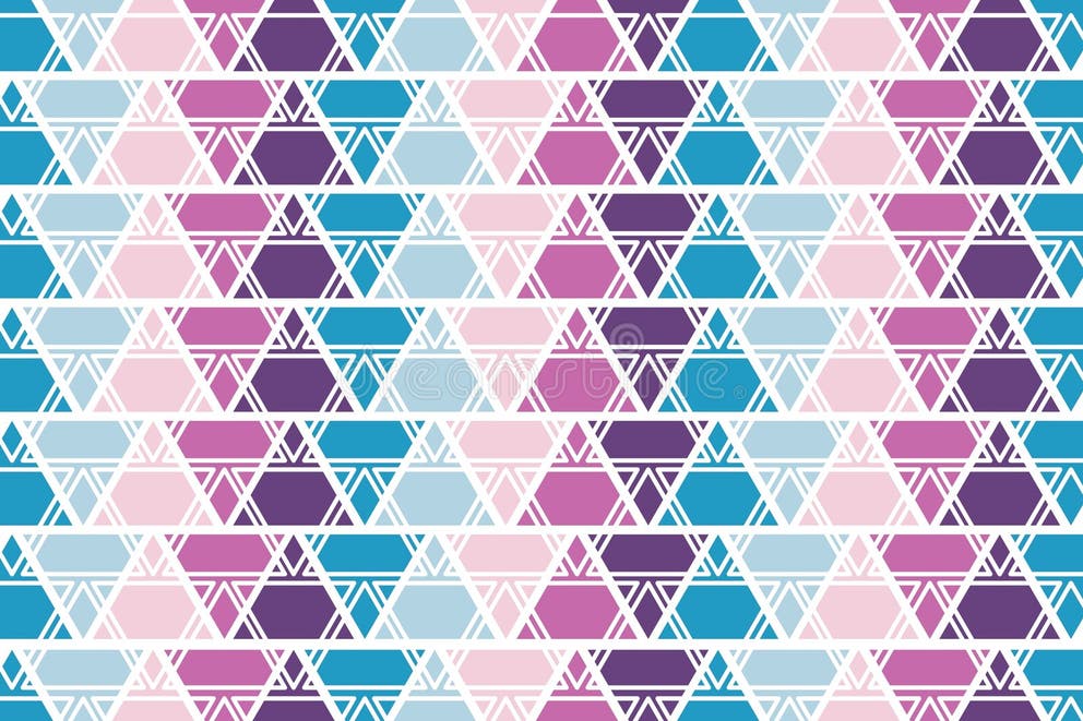 Colorful Triangle Pattern Background Stock Illustration - Illustration ...