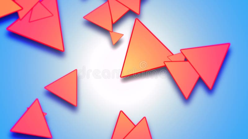 Colorful Triangle Pattern on Blue Background Stock Video - Video of ...