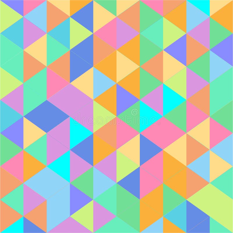 Colorful Triangle Pattern stock vector. Illustration of random - 69739745