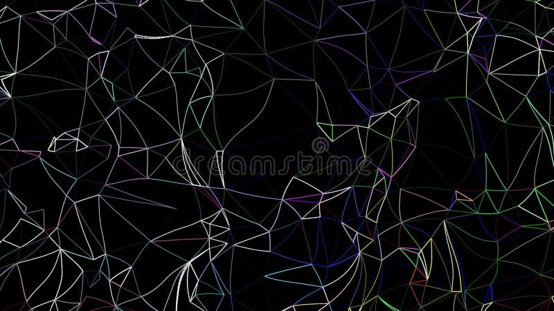 Colorful Triangle Shapes from Center Green Screen Motion Graphics Stock ...