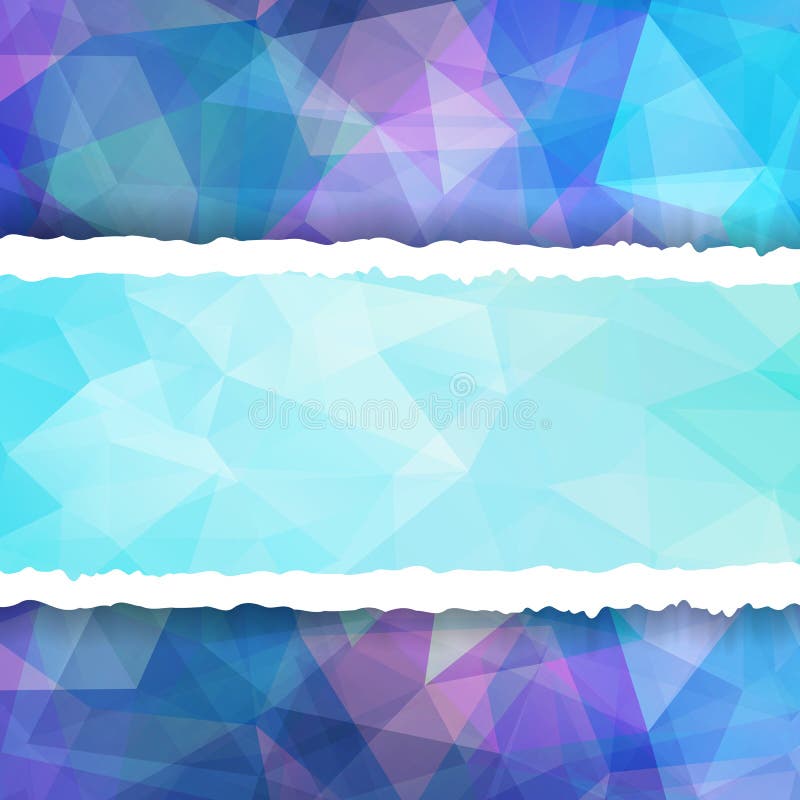 Colorful Triangle Polygonal Torn Paper Stock Vector - Illustration of ...