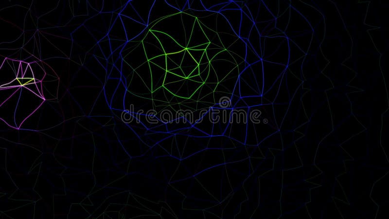 Colorful Triangle Polygons Animation Stock Footage - Video of loopable ...