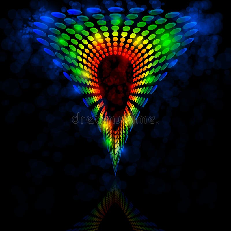 Colorful triangle, stock illustration. Illustration of layout - 185639515