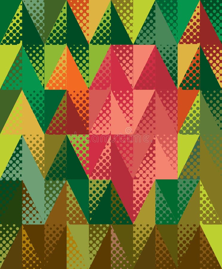 Colorful triangles stock vector. Illustration of decorative - 35780973