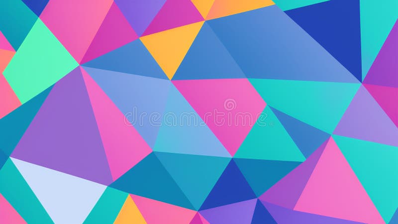 Colorful Triangles Background Stock Illustration - Illustration of ...