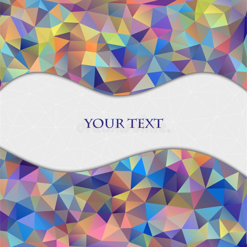 Colorful Triangles Background Stock Vector - Illustration of shape ...