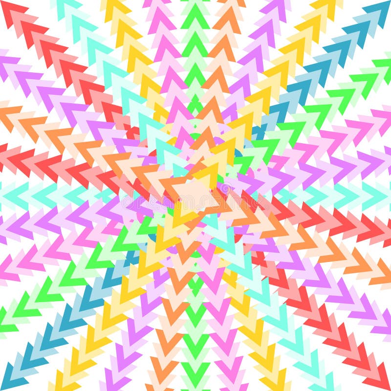 Colorful Triangles Forming a Star-shaped Pattern Stock Vector ...