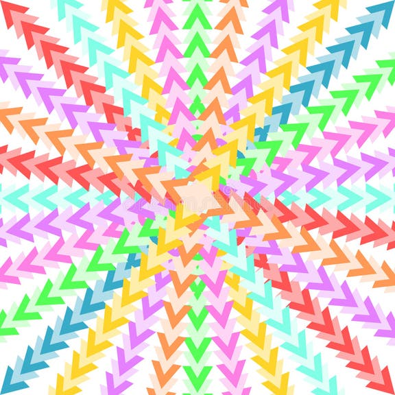 Colorful Triangles Forming a Star-shaped Pattern Stock Vector ...