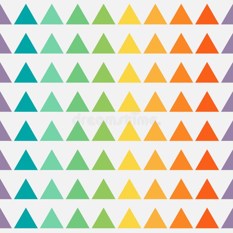 Colorful Triangles Geometric Seamless Pattern Stock Vector ...
