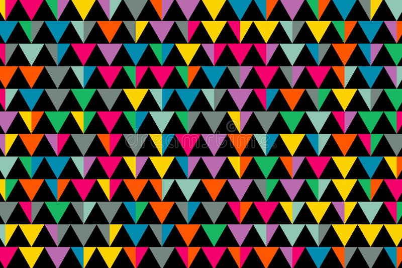 Colorful Triangles Geometry Pattern Vector Background Stock Vector ...