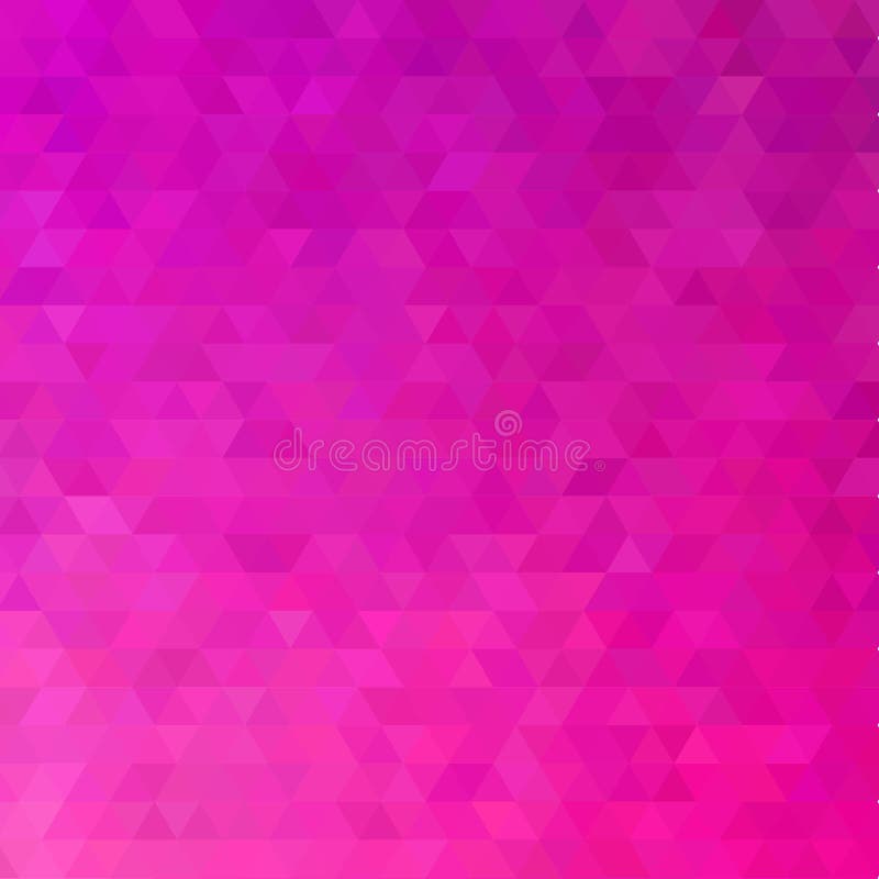 Colorful Triangles Illustration. Pink Geometric Design. Eps 10 Stock ...