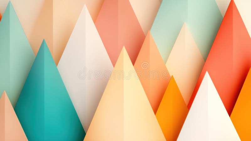 Colorful Triangular Shapes Create Vibrant and Modern Background Stock ...