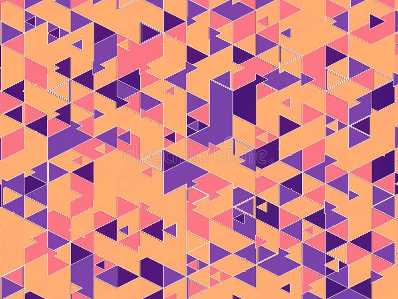 Colorful Triangular Shapes Pattern. Modern Presentation Template. 3d ...