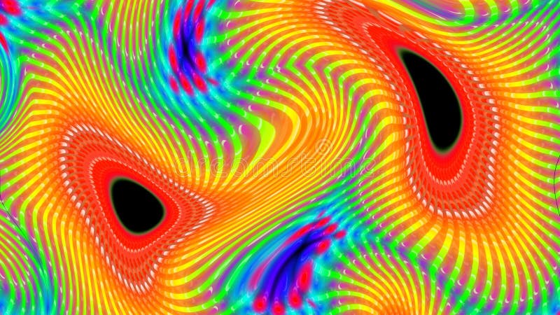 Colorful and Trippy Circular Liquid Line Pattern Background Stock ...