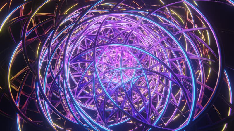 Colorful Trippy Pattern Animation Visual 3D Mandala Spiritual Pattern ...