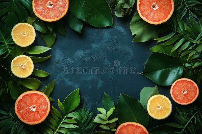 A Colorful Tropical Fruit Background Celebrating Freshness and Exotic ...