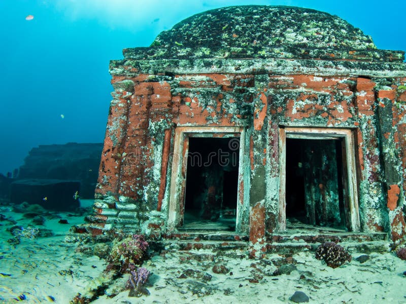 Abandoned Temple in the Desert with Sun Coming in, Generative AI Stock ...