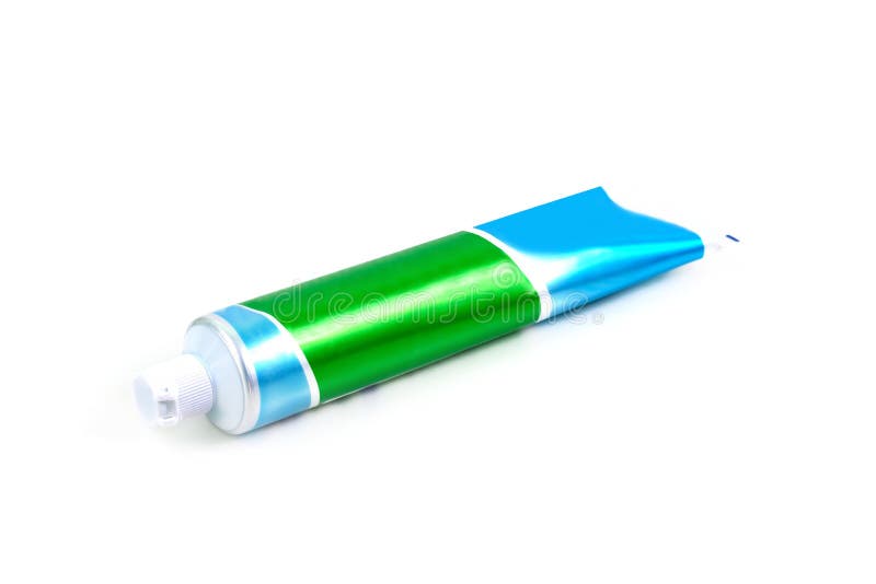 Colorful Tube of Toothpaste Isolate on White Background Stock Image ...