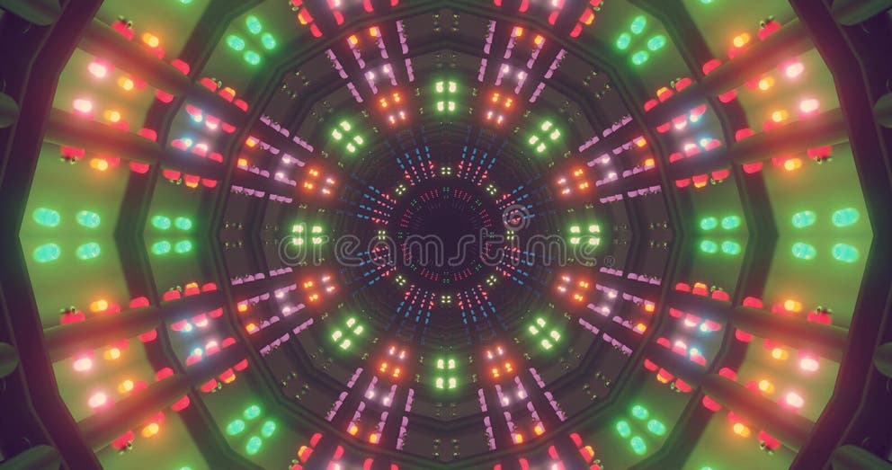 Colorful Tunnel Screensaver Loop Creates an Immersive Visual Experience ...
