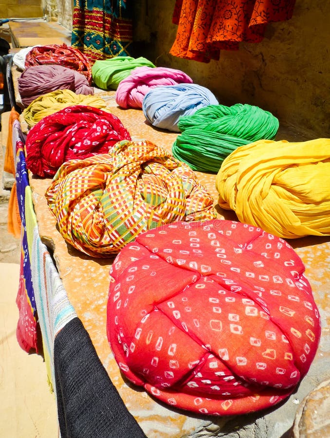 Colorful Turbans stock image. Image of orange, rajasthan - 29683515