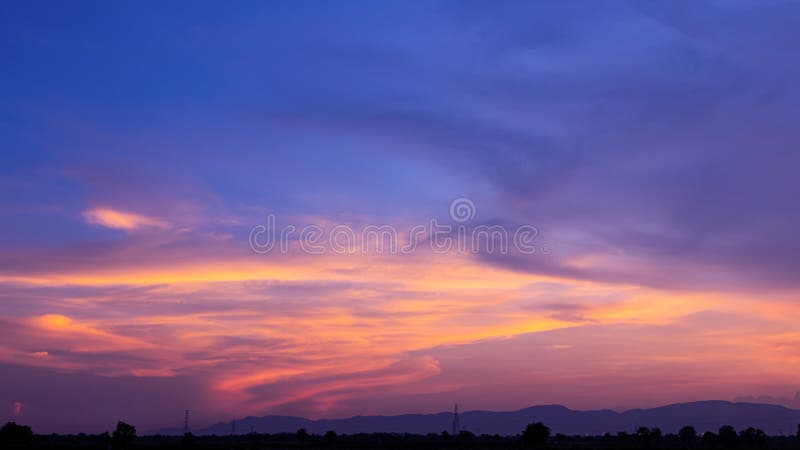 Colorful Twilight Sky, Dramatic Sky Sunrise Background Stock Photo ...