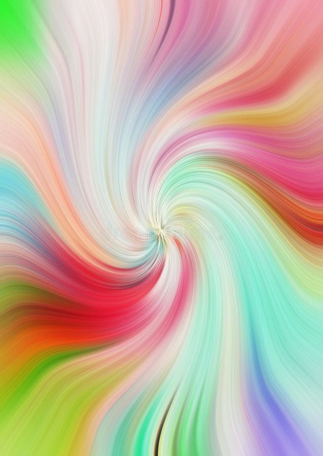 Colorful Twisted Brushed Abstract Pattern Background Stock Illustration ...